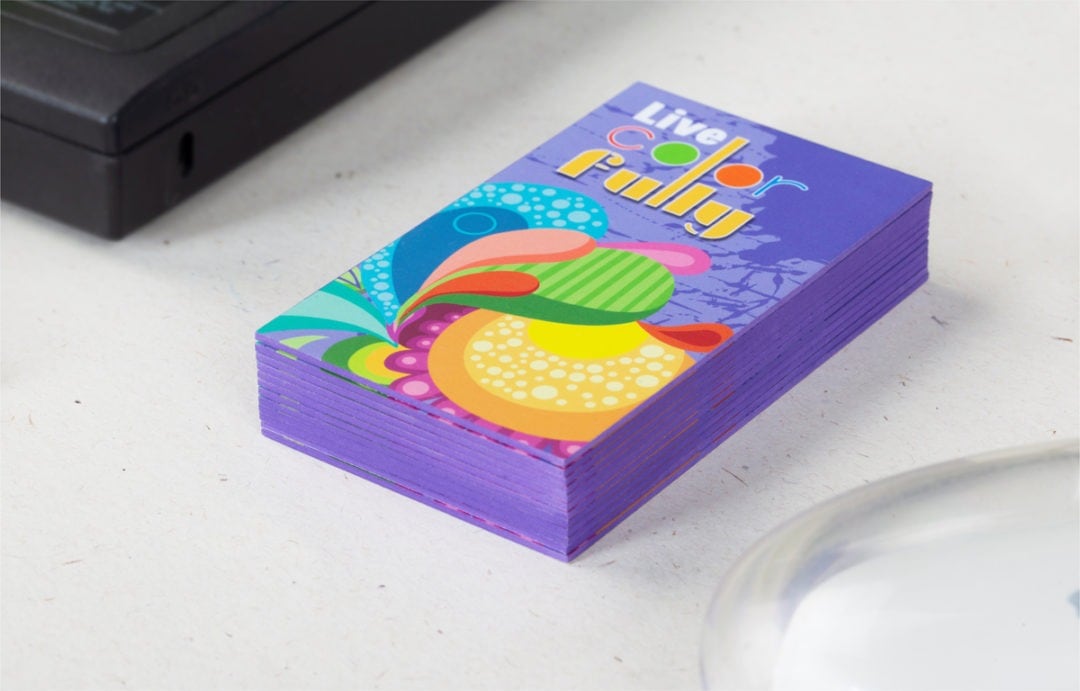 Triplex Business Cards with Painted Edges - offsetcards.com